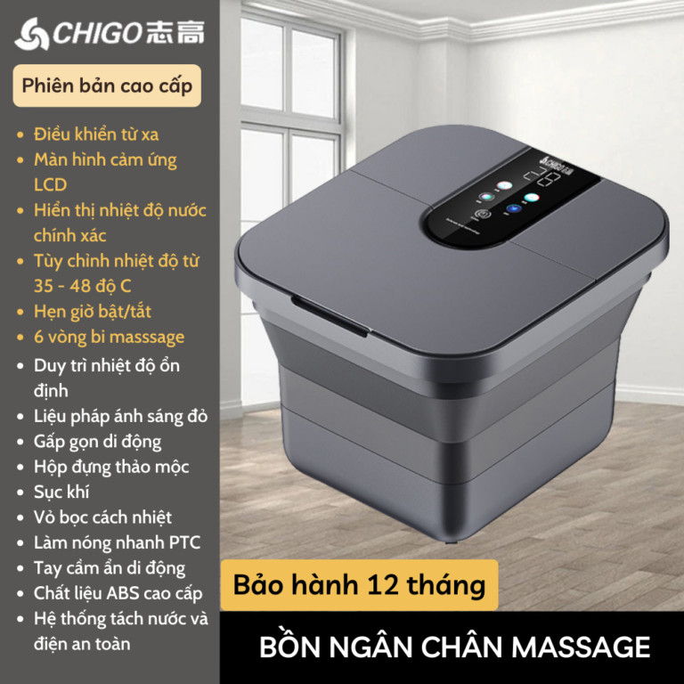 VÌ SAO NÊN SỞ HỮU BỒN NGÂM CHÂN MASSAGE CHIGO MỚI NHẤT 2023? - Hometech Việt Nam